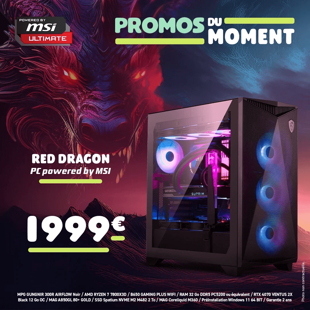 PC Gamer Ultra Pro RED DRAGON • Wimotic